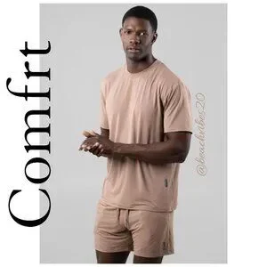 Comfrt | Tops | Comfrt Cloud Lounge Tee Mocha Small Nwt | Poshmark